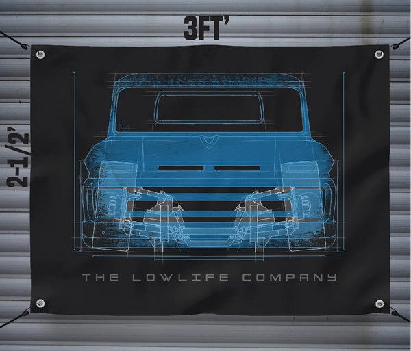 Lowlife C10 Blueprint Banner – Air Ride Suspension Supplies