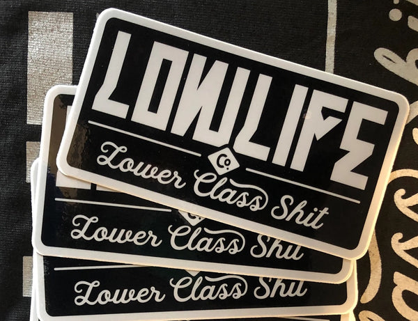 LowLife Lowclass Sticker – Air Ride Suspension Supplies